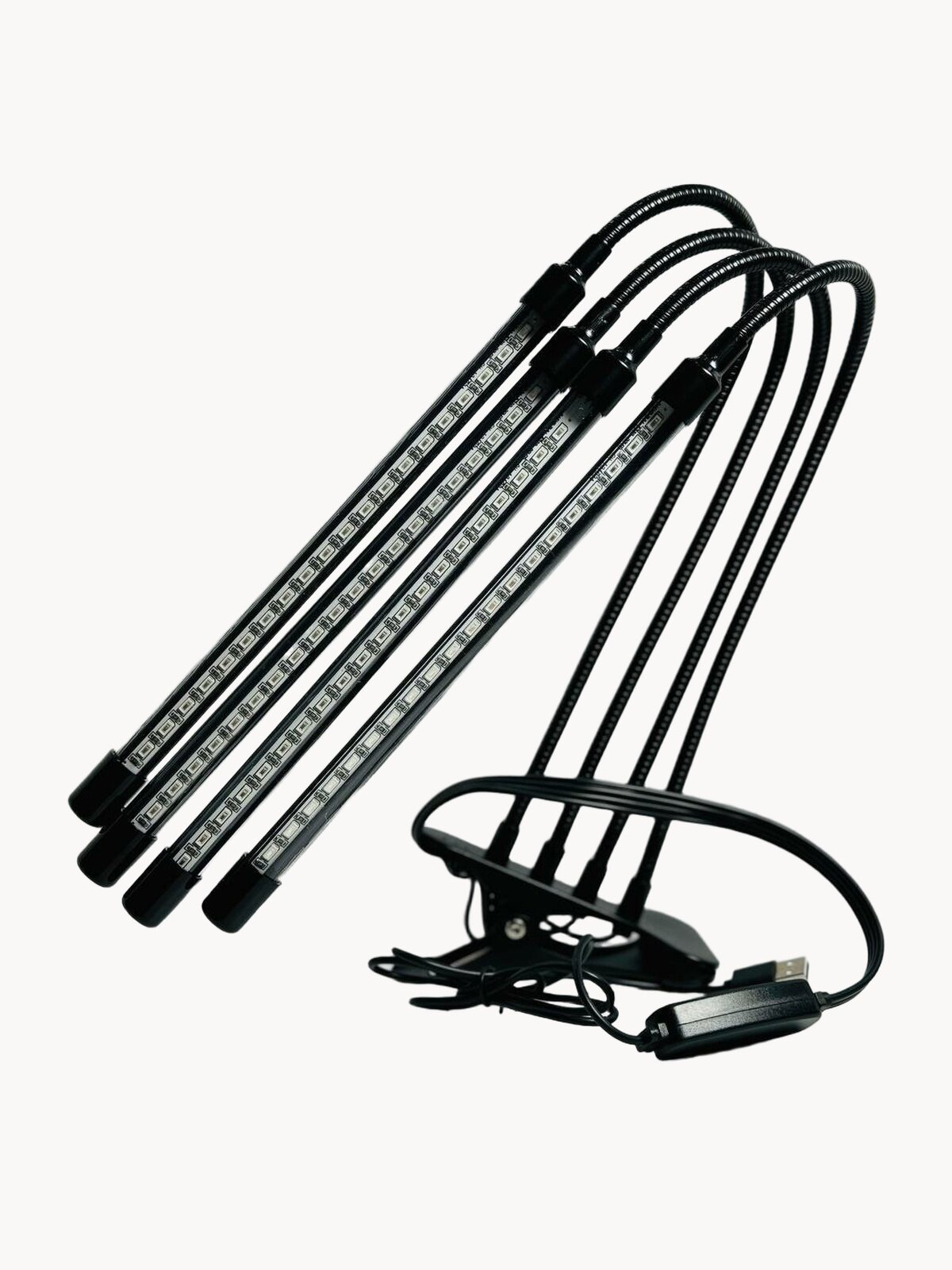 Фитолампа URM, для растений, 50Вт, 40см, 4ячейки, красно-синий свет