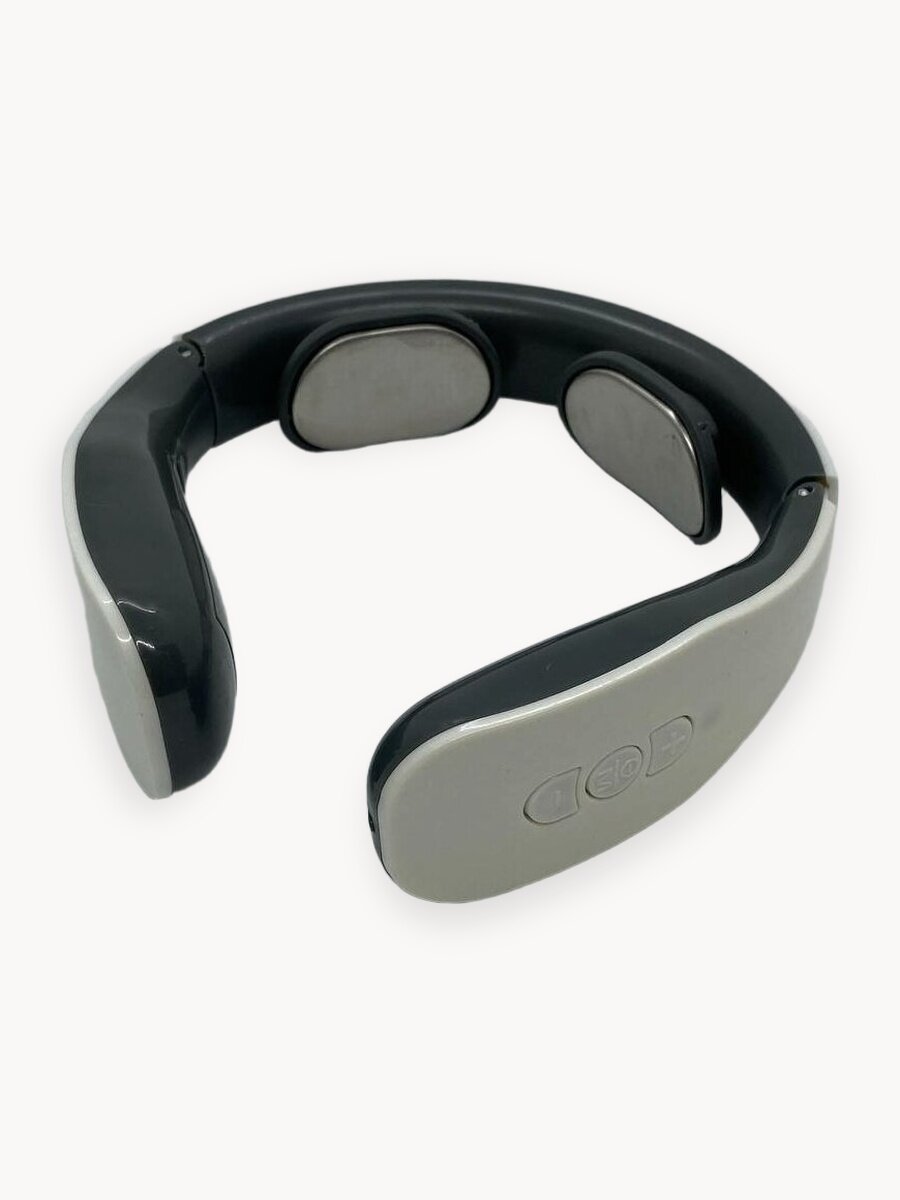 Электрический массажер для шеи и плеч и спины с 15 датчиками интенсивности, 4 импульсных режима микротоковый