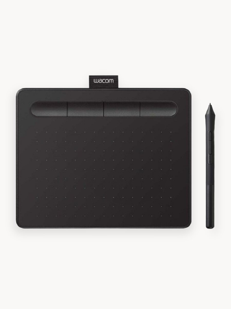 Графический планшет Wacom Intuos CTL-4100, A6, 2540 lpi, 4096 уровней нажима , USB, черный