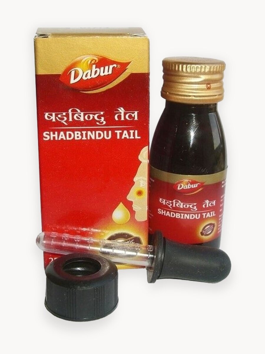 Масляные капли в нос Шадбинду Дабур (Shadbindu Tail Dabur), 25 мл.
