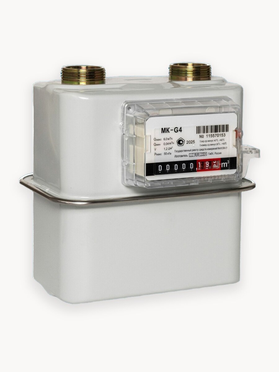 Счетчик газа МК G4 правый (вход газа справа - выход слева)