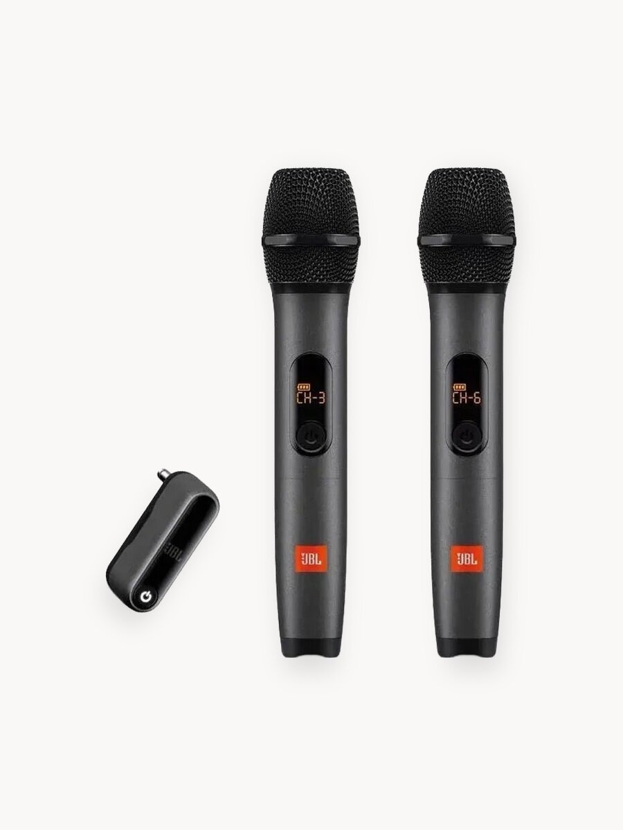 Микрофон концертный Беспроводной микрофон JBL; караоке; семейный, караоке на открытом воздухе; черный, черный, белый