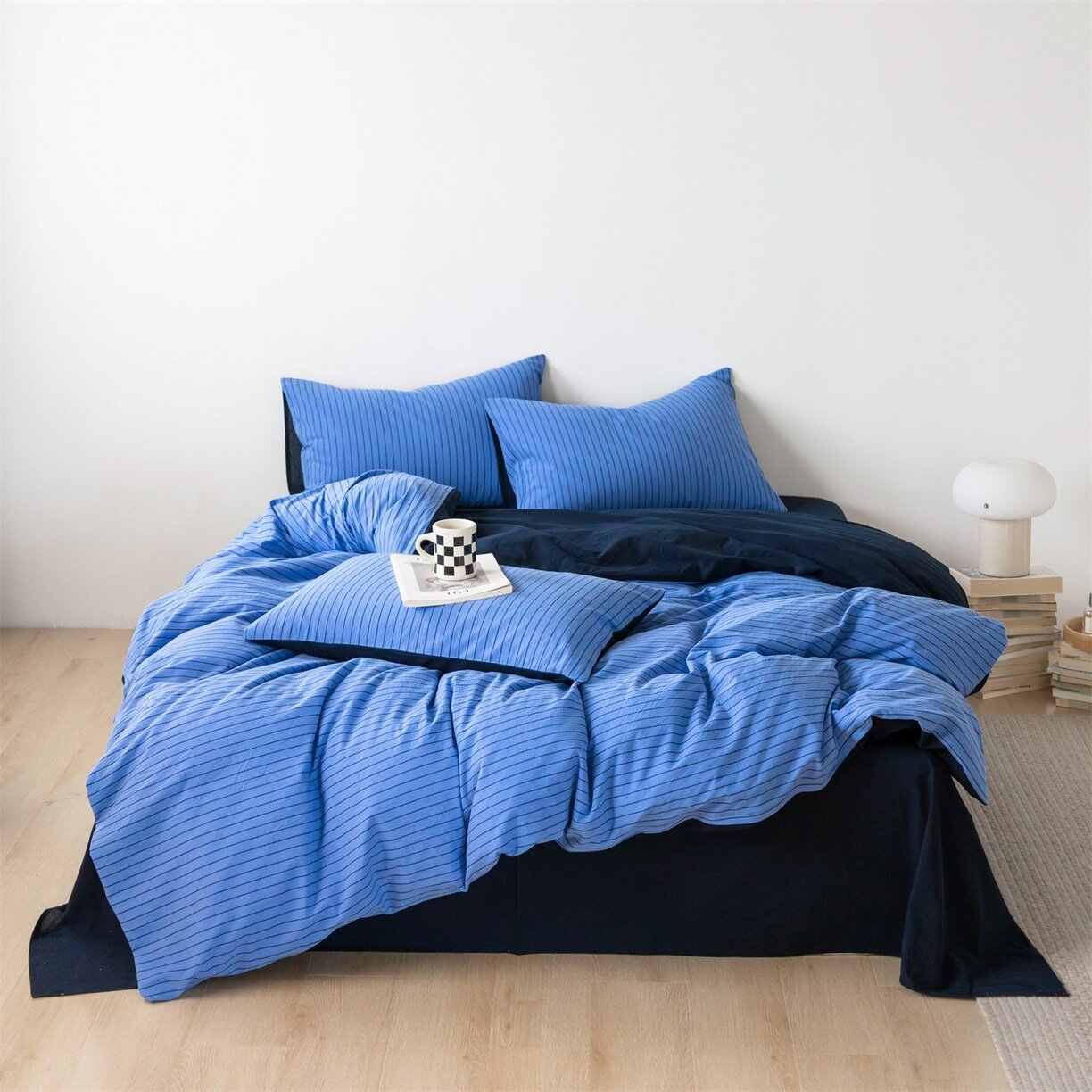 Постельное белье 2-спальное из 100% хлопка MUJI, 200×230 см и 220×240 см