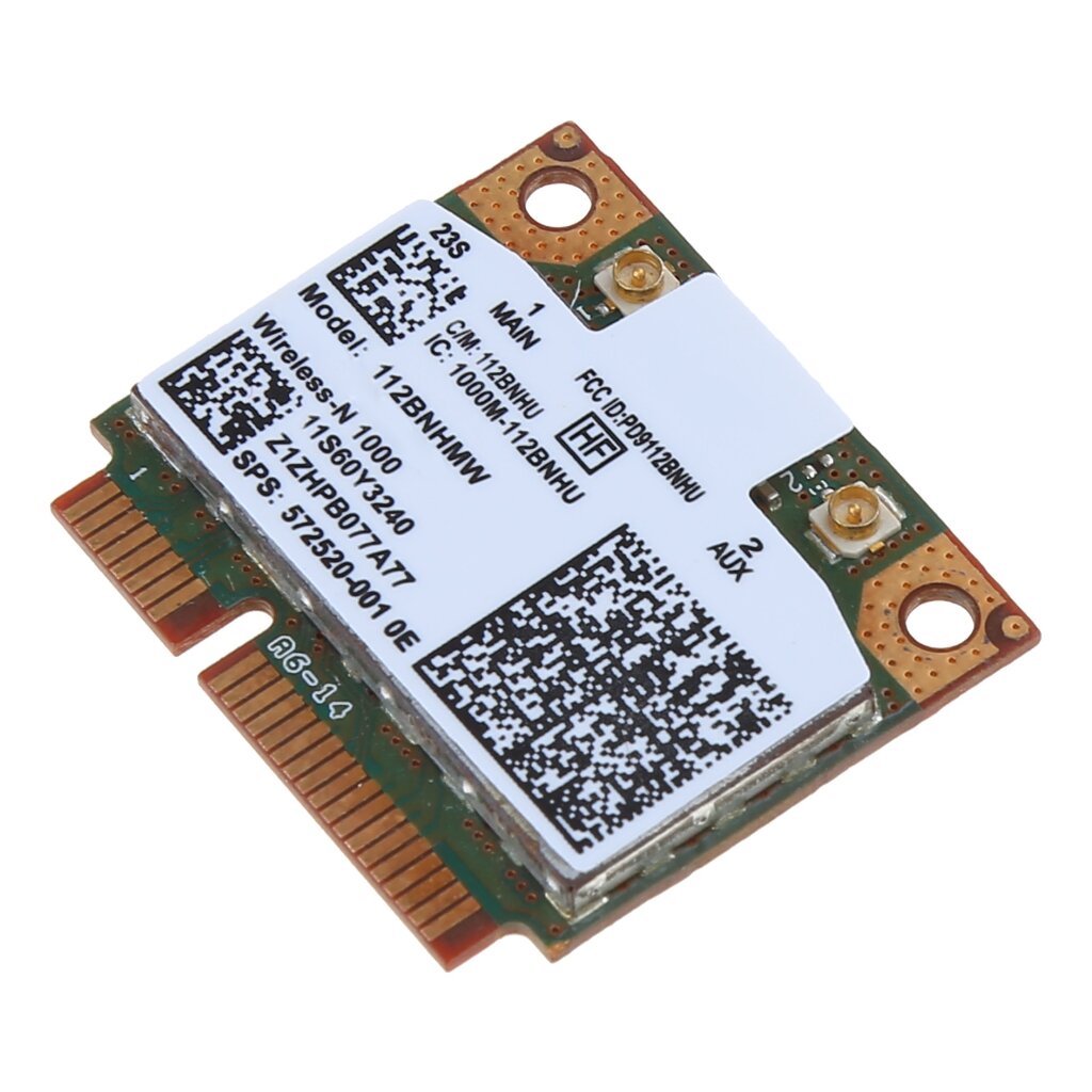 Centrino Wireless-N 1000 802.11 b/g/n 112BNHMW Половинная карта Wi-Fi PCI-E 572520-001 0G