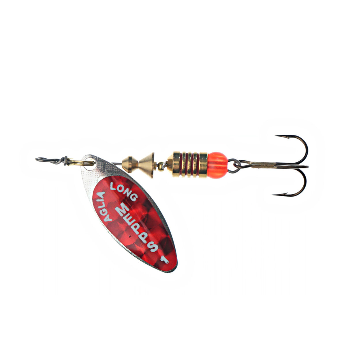 Блесна Mepps Aglia Long Redbo Silver №1 (серебро, флектолайт красный) 4,5гр