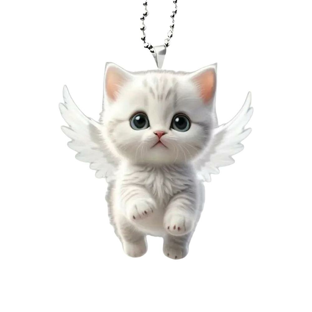 Акриловый креативный кулон в виде кошки