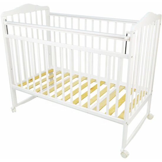 Кроватка Indigo Милана NEW+ накладка ПВХ белый