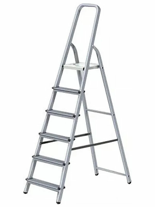 Лестница-стремянка алюминиевая Startul PRO, 125 см, 6 ступ, 4.4 кг (ST9940-06)