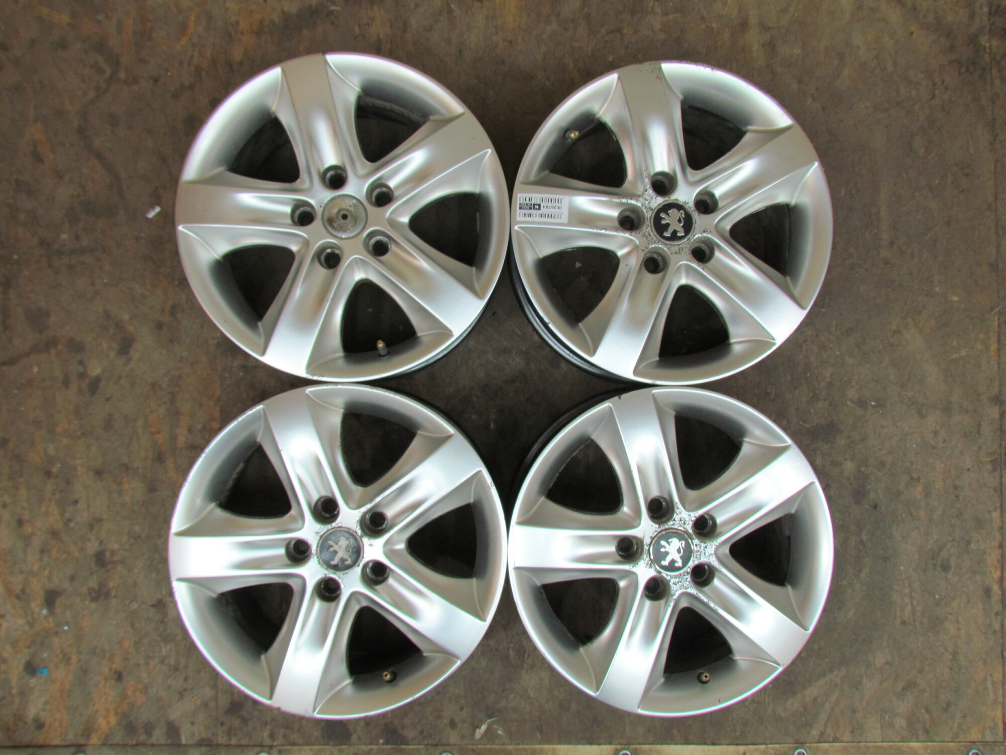 Комплект колесных дисков Peugeot R16 6.5J ET45 5*114.3 DIA67.1 (реплика) 0026784