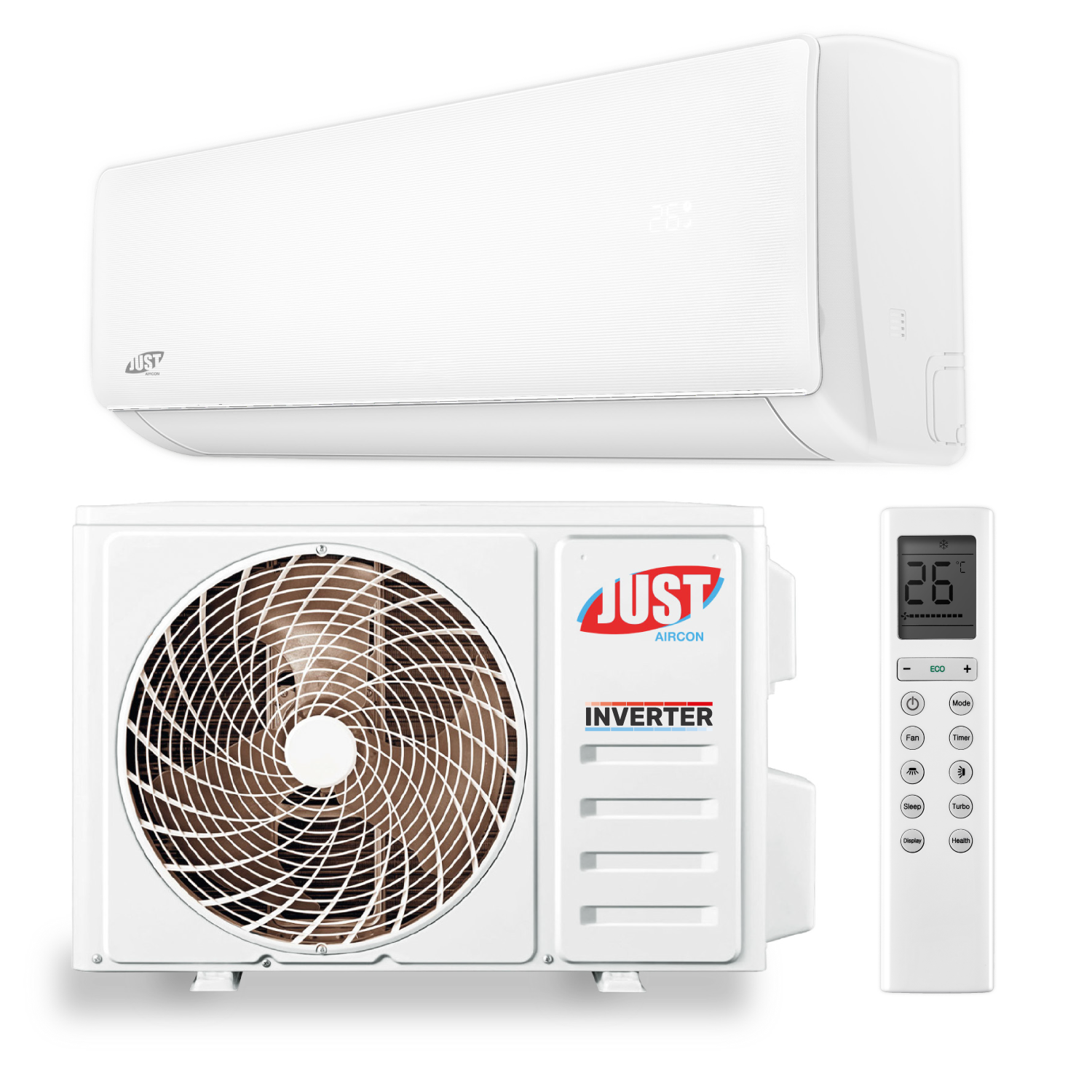 Инверторный кондиционер JUST AIRCON SERENITY, JAC-18HPSIA/XAB1, Wi-Fi