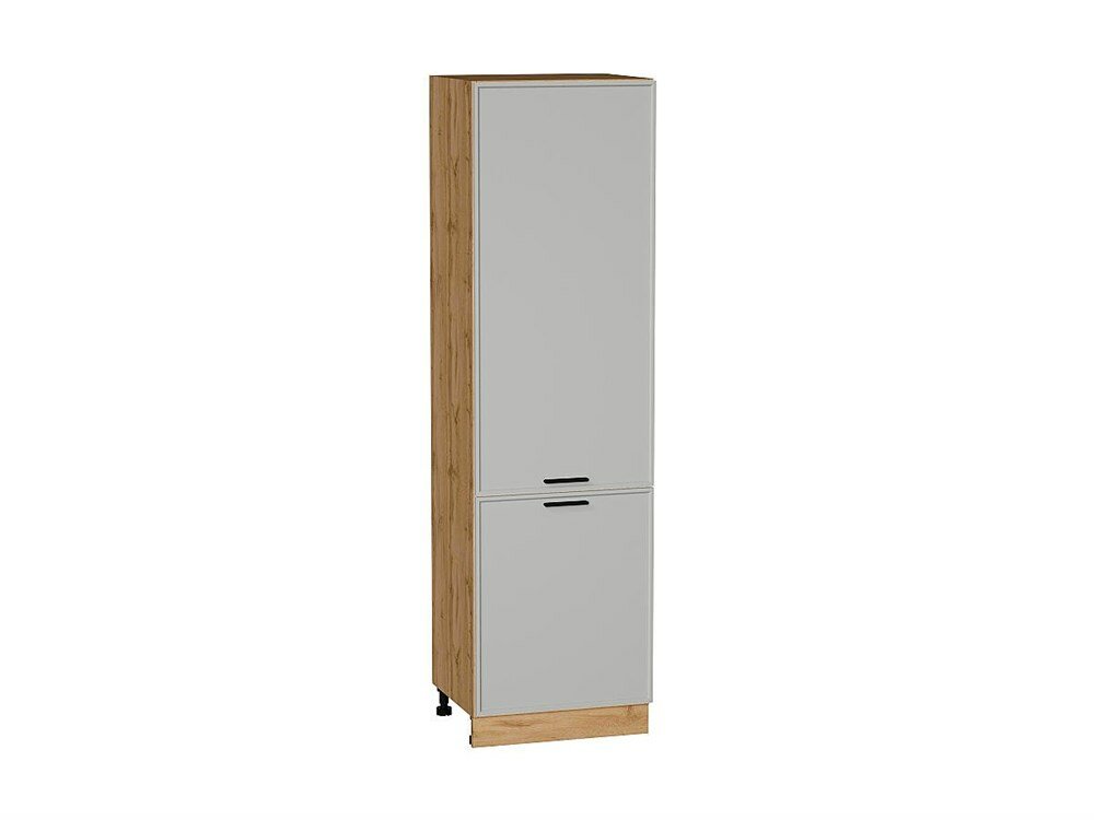 VVT Шкаф пенал с 2-мя дверцами Фрейм Дуб Вотан, Grey Silk, 2140, 600