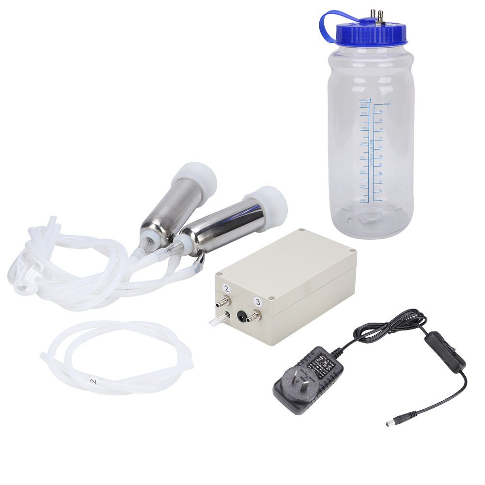 Портативный мини-бытовой электрический вакуумный импульсный доильный аппарат, пульсирующий дояр для коров, крупного рогатого скота 100-240 В (вилка AU)