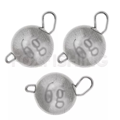 Груза "чебурашки" разборные Grfish Вольфрам 5 гр. матовый 3 шт.