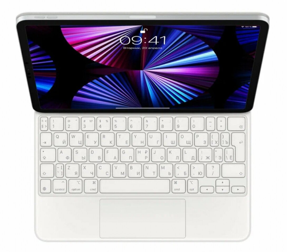 Клавиатура Magic Keyboard для Apple iPad Pro 11 m4, White (Белый)