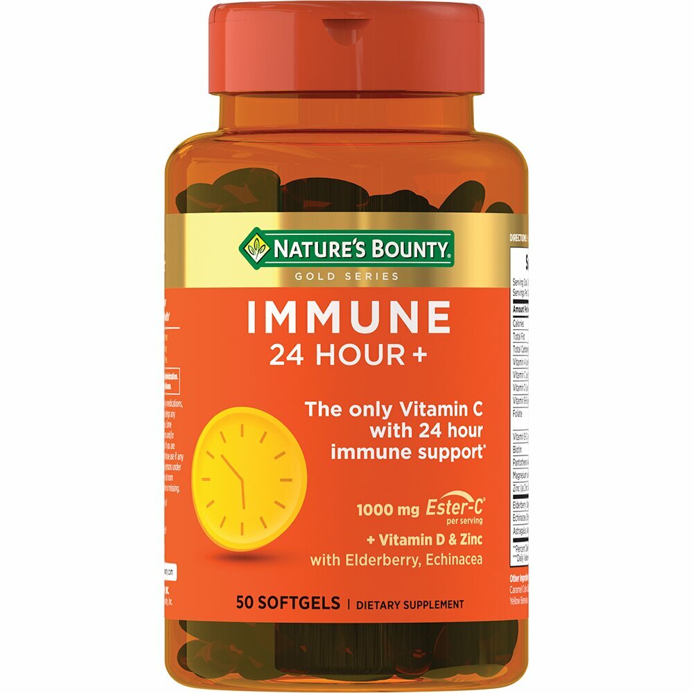 БАД Nature's Bounty Капсулы "Эстер С иммун 24 часа+", 50 шт. Immune 24 Hour+