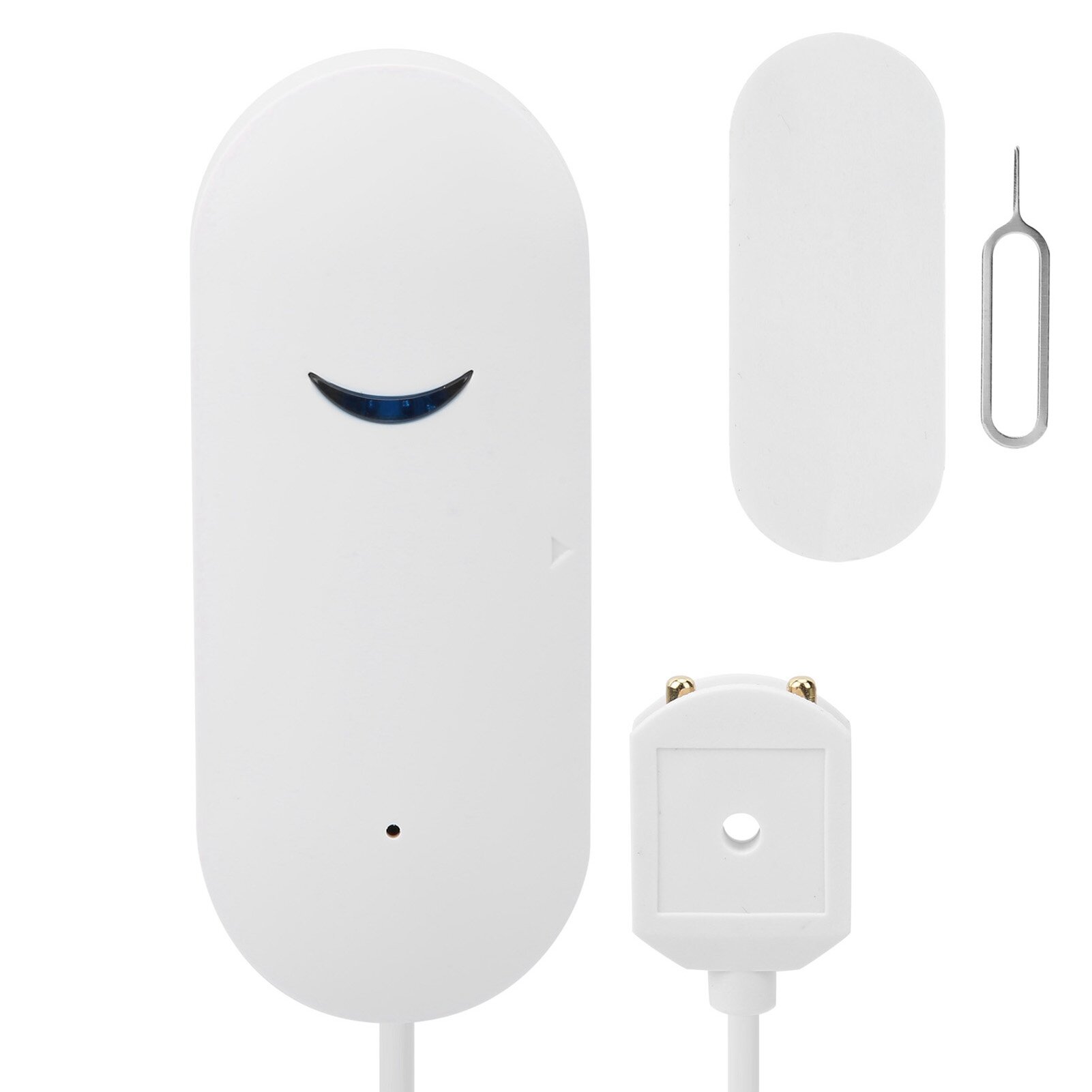 Беспроводной датчик протечки воды, перелива и затопления с двусторонней клейкой лентой для Tuya.