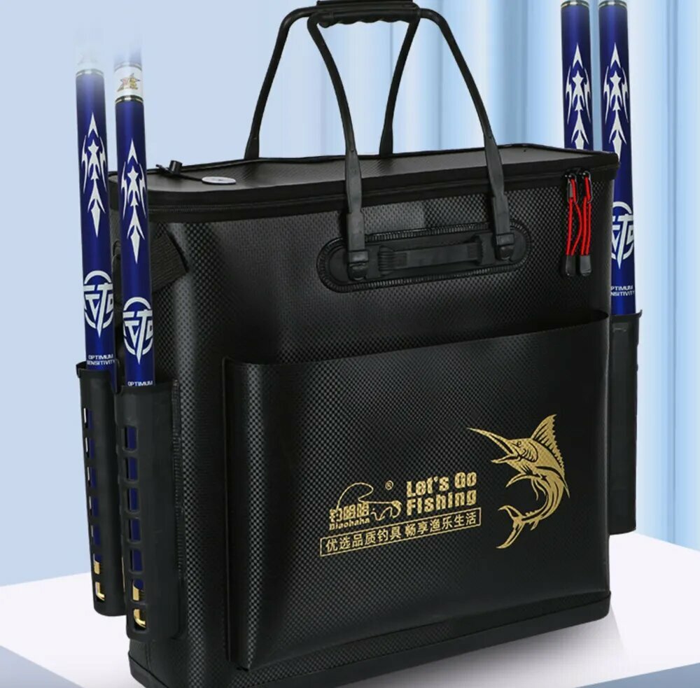 Сумка рыболовная, кан для рыбы, подарок рыбаку,45х16х45см