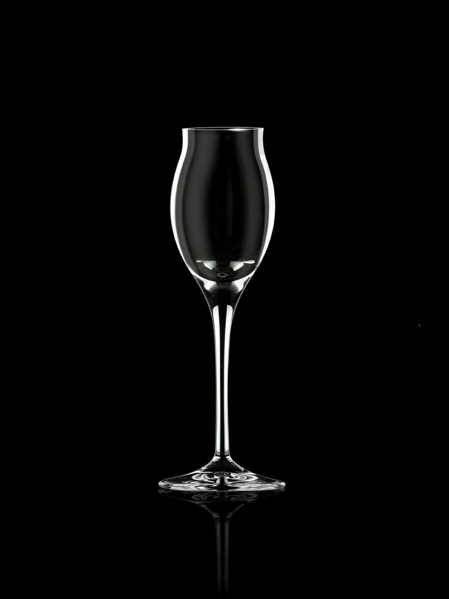 Бокалы, рюмки подарочный набор RCR Luxion "Invino" 2 шт, 100 мл, для ликера, граппы, настойки, водки. Хрустальное стекло. Италия