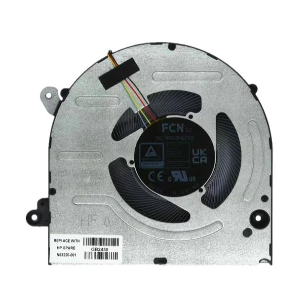 Вентилятор (кулер) для ноутбука HP Pavilion Plus 16-ab, TPN-W161, 16t-ab, UP, 12V