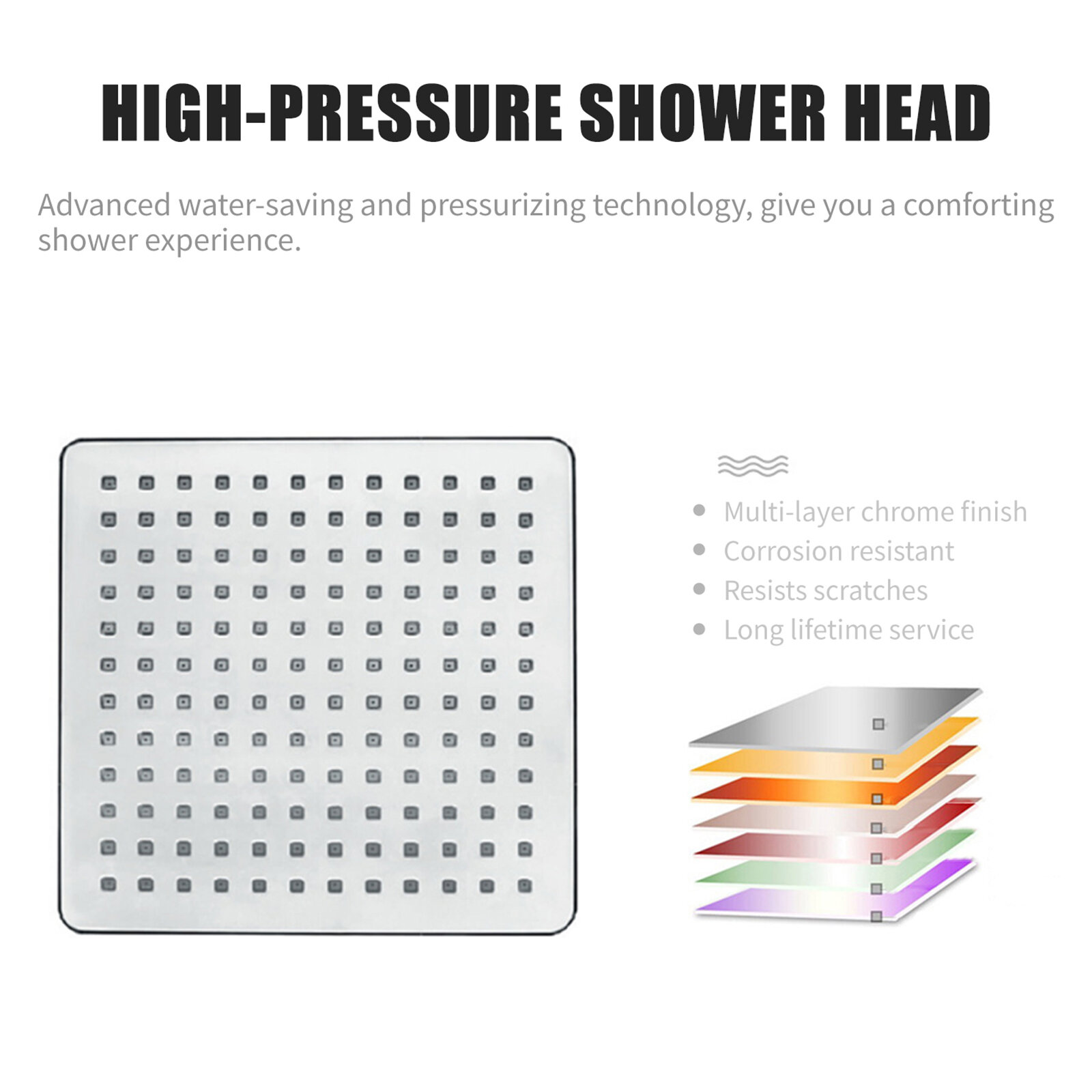 8-дюймовая дождевая душевая лейка G1/2 регулируемая душевая лейка высокого давления для ванной комнаты душевая лейка с распылителем полированная хромированная душевая лейка для ванны