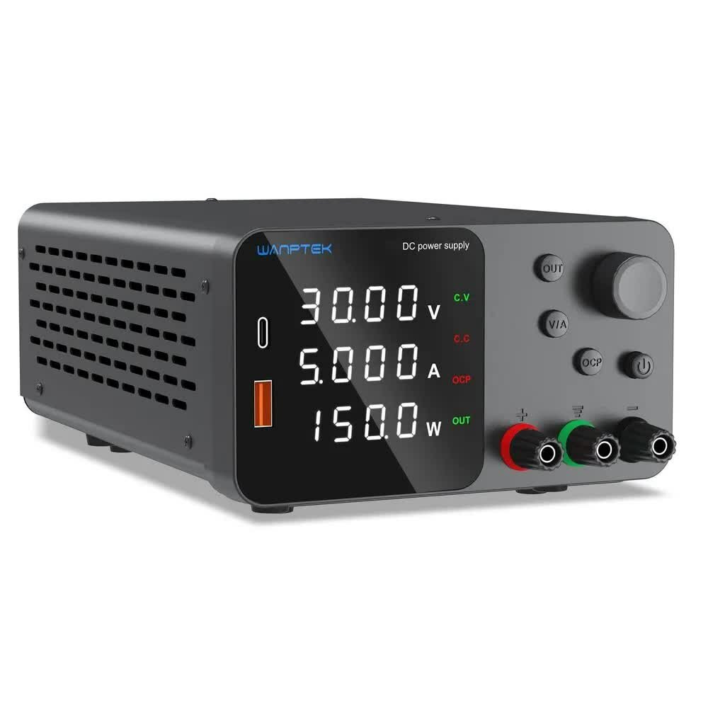 Лабораторный блок питания Wanptek TPS305，Регулируемый и стабилизированный импульсный источник питания постоянного тока