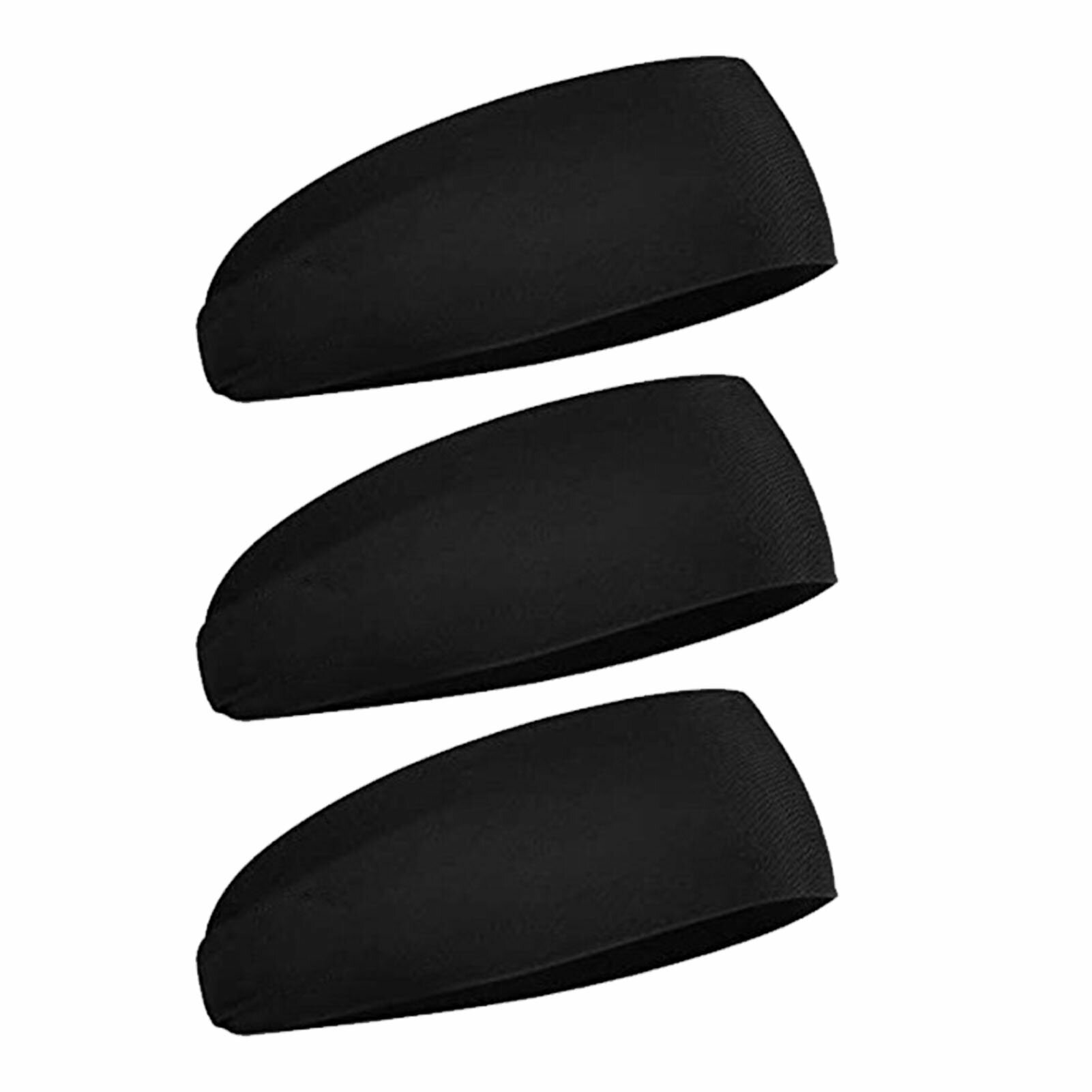 3 шт. спортивные повязки на голову, черные, унисекс, спортивные повязки от пота для бега на открытом воздухе, велоспорта и фитнеса.