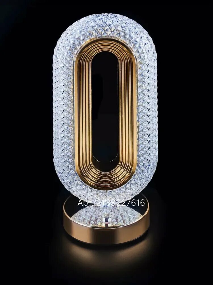 Настольный ночник, декоративный, акрил, USB, 3 варианта цветовой температуры