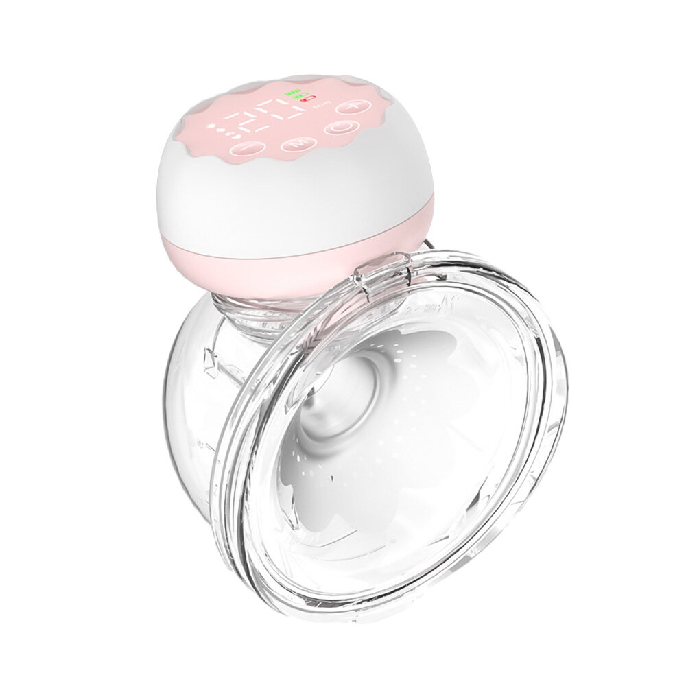 Портативный молокоотсос, электрический, для кормления грудью, 4 режима, 12 уровней всасывания, низкий уровень шума, встроенный аккумулятор, с контейнером для молока объемом 180 мл, для дома и путешествий, 1 шт.