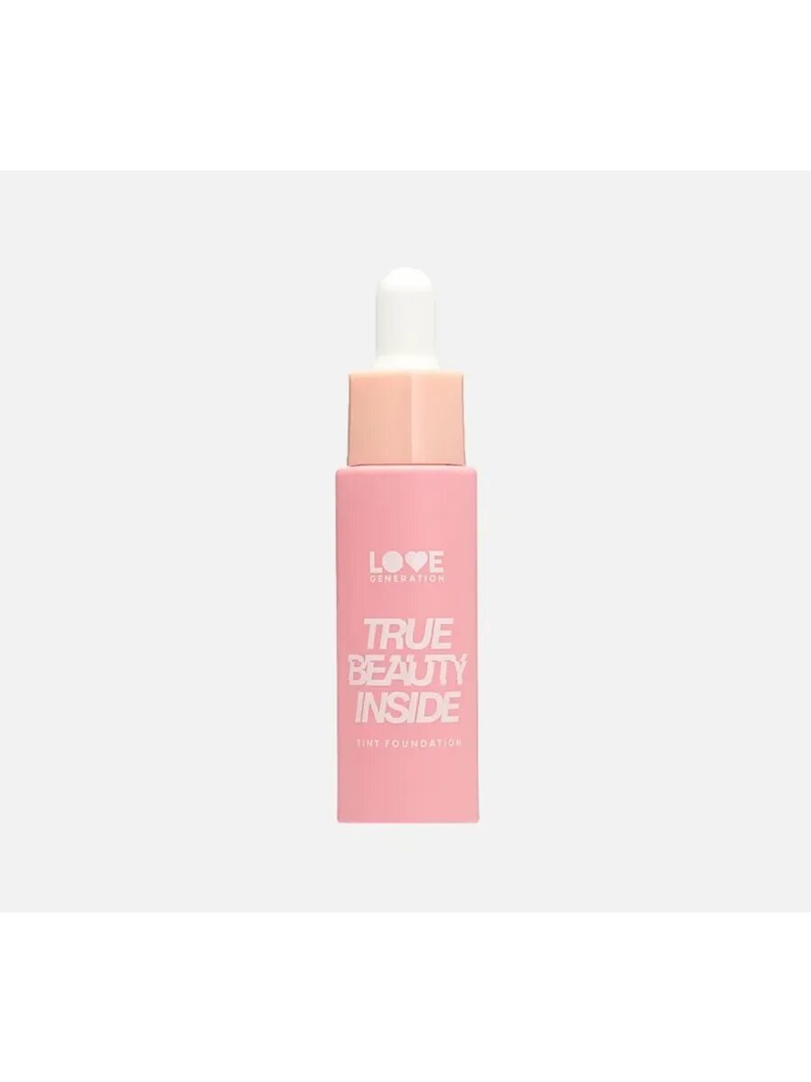 Тональный крем LOVE GENERATION "True Beauty Inside", для всех типов, пудровый финиш