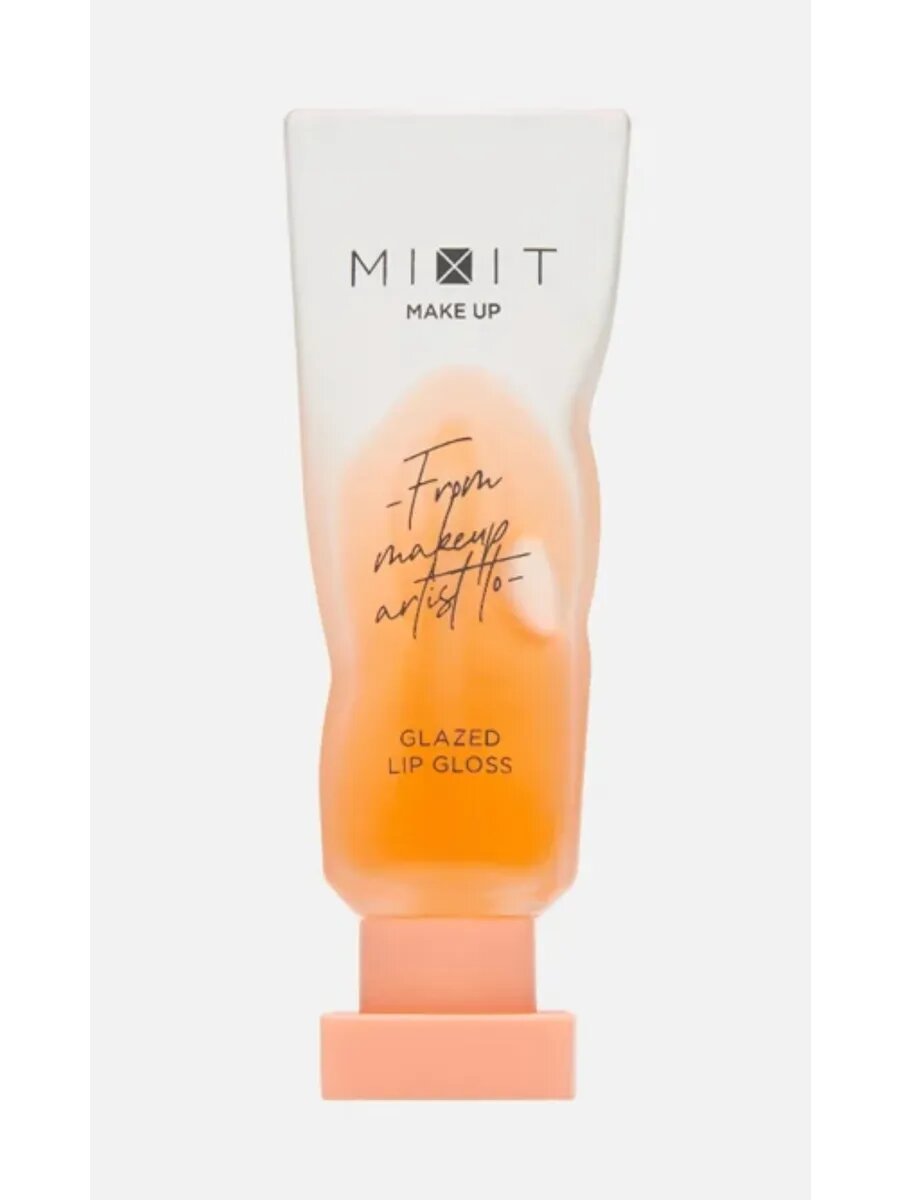 Масло-блеск MIXIT "Glazed Oil Gloss", персиковый оттенок, эффект влажного финиша