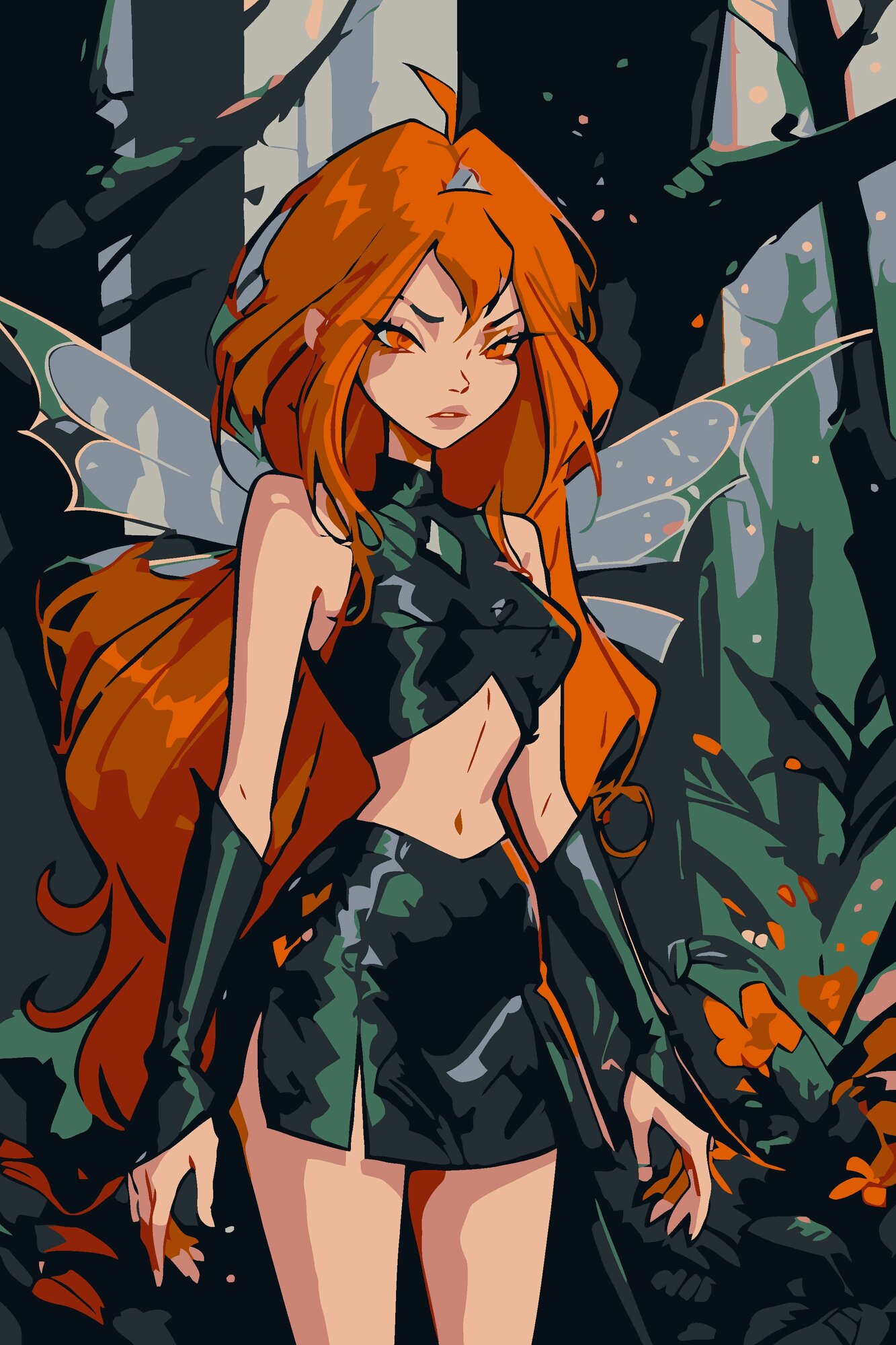 Детская картина по номерам E3420 "Винкс-Блум" 20x30