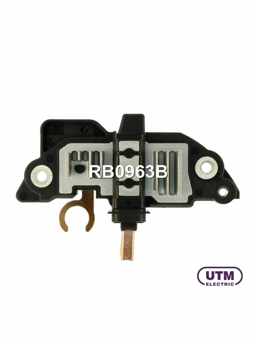 Регулятор генератора UTM RB0963B, для Volvo, металл, пластик, черный