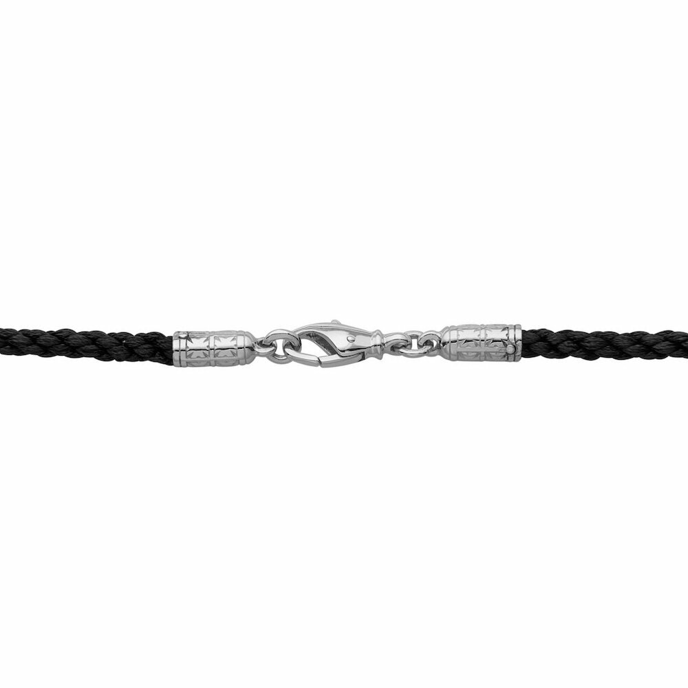 Шнур, серебро, 925 проба, родирование