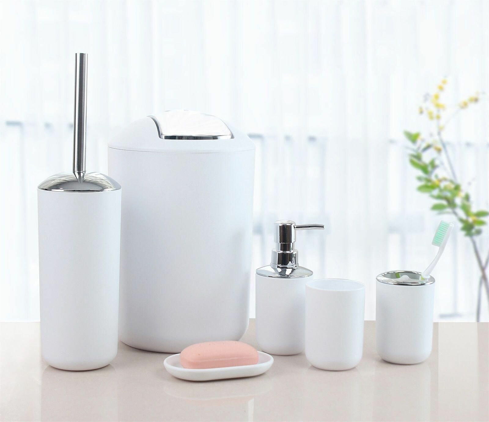 Мойка для ванной комнаты 6 в 1 комплекте Покрытие для ванной комнаты Шесть комплектов -hj