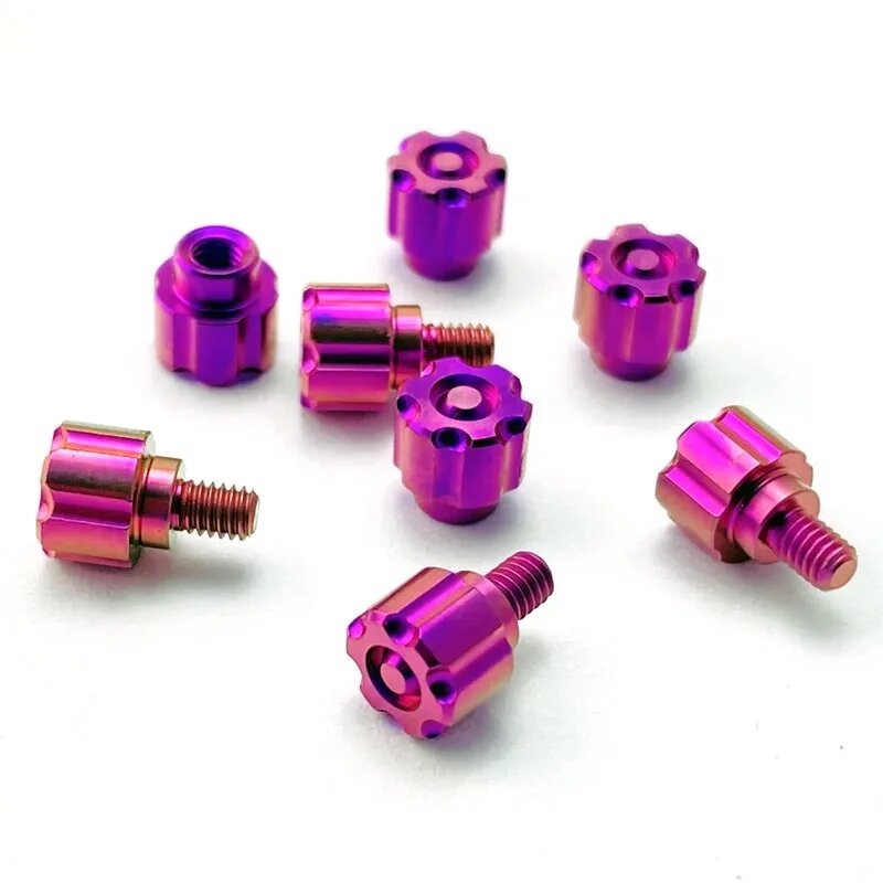 Шпильки из титанового сплава для складных ножей 1Pair, фиолетовый