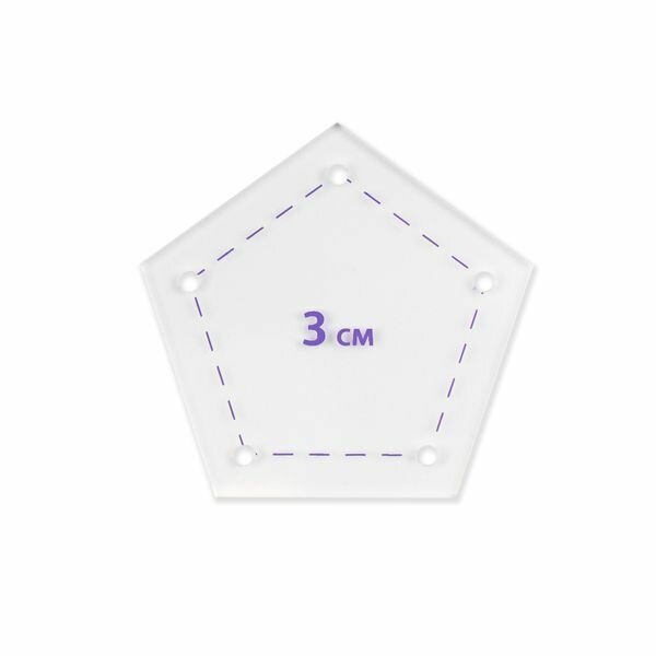 Линейка для пэчворка Aurora Пятиугольник 3 см AU-6043