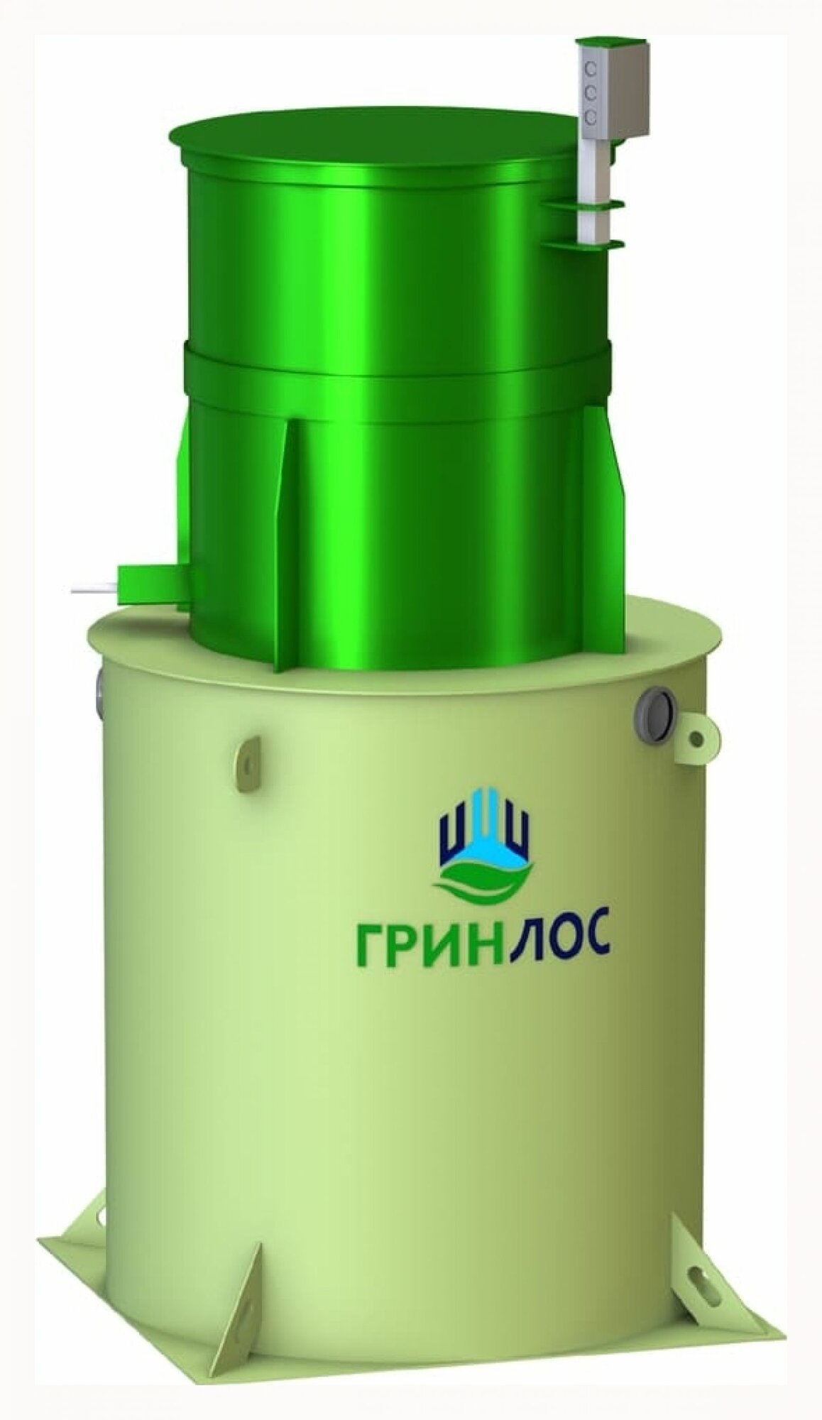 Септик для дома гринлос Аква 5 Пр Лонг (1 м3/сут, с насосом, на 5 человек)