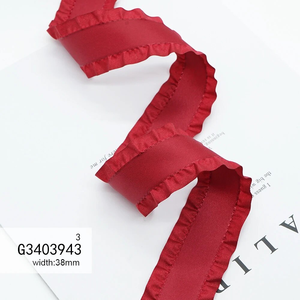 Блестящая лента Top Ribbon 38 мм, красная, розовая, золотистая Красный, G3403943