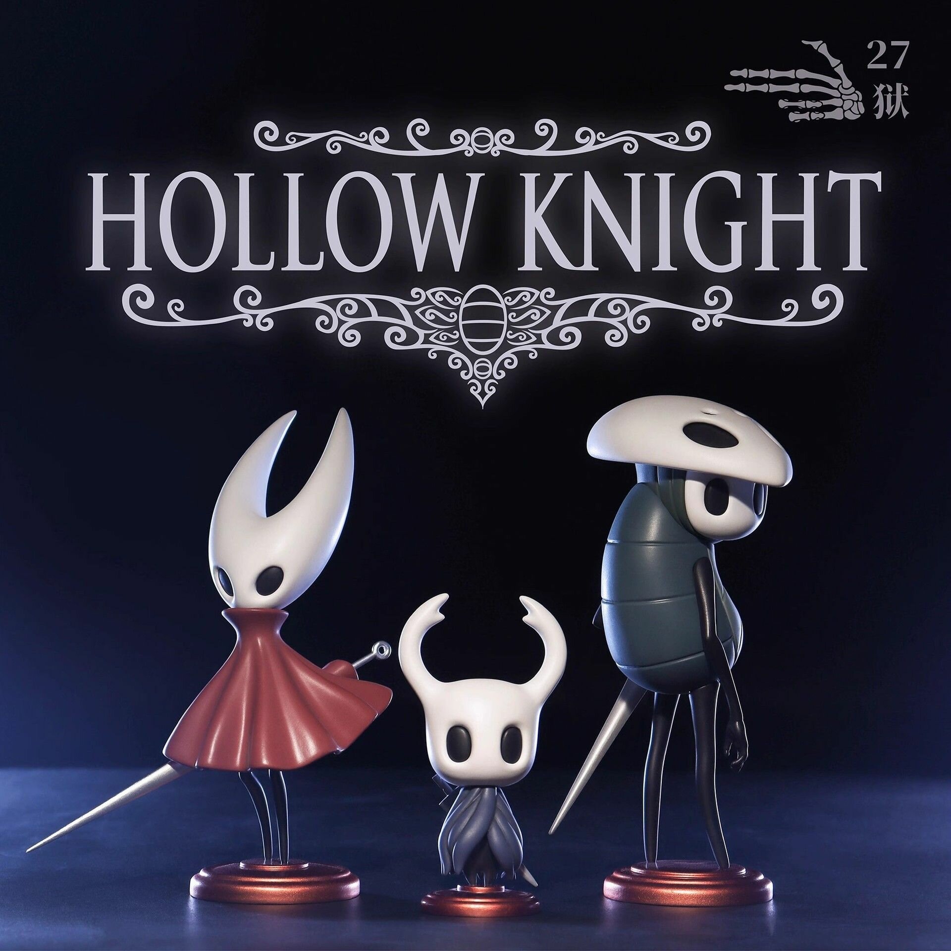 Игра "Hollow Knight Шершень/Квиррел/Рыцарь", три в одном, для 14+, пластик