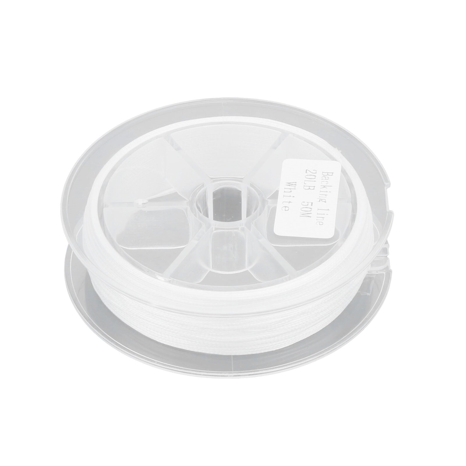 20LB 50m Fly Fishing Polyester Unwaxed Prep Line Cup Filler Wrestling PartsWhite