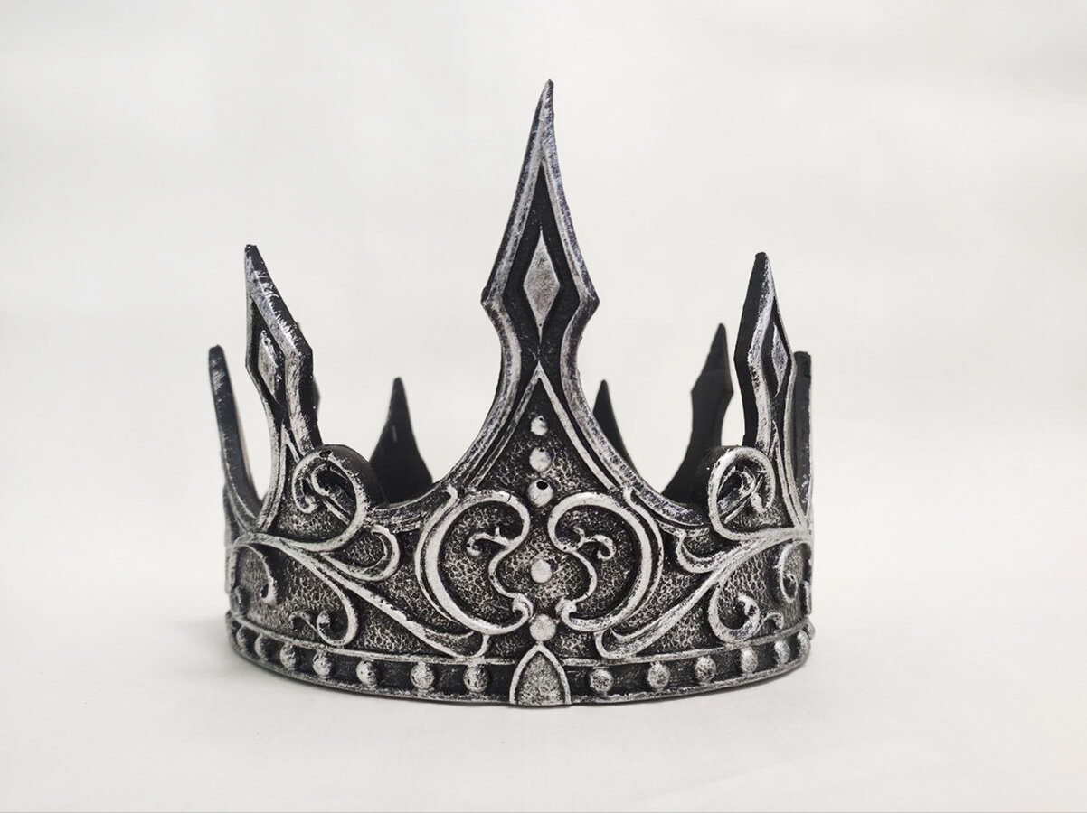 Корона Сфера "Кощей" для фотосессии/карнавала/декора торта, полирезин, цвет черный, 1 шт