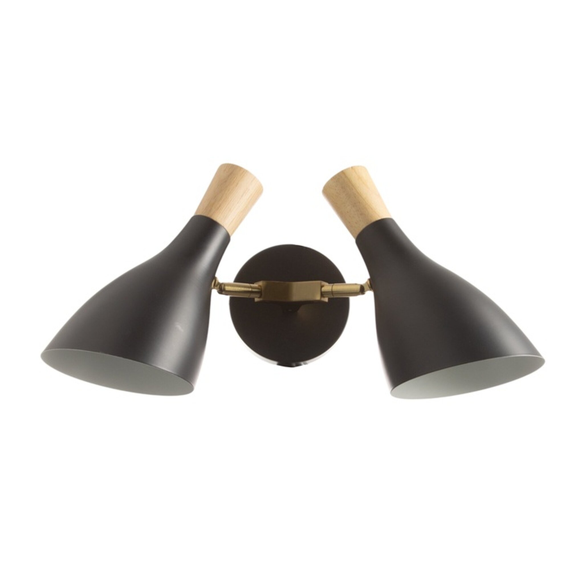 Бра BayerLux "Марокко", E27, 40 Вт, черный, дерево, металл, пластик