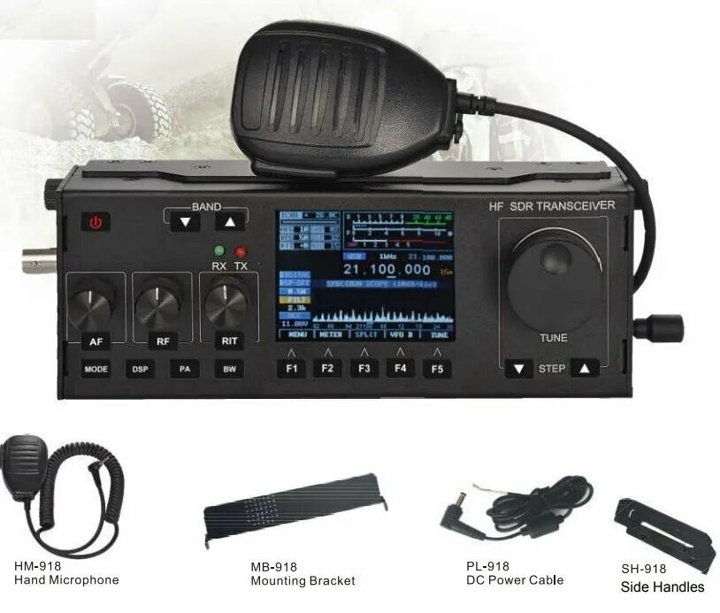 Новый RS - 918 Plus HF SDR приемопередатчик MCHF - QRP Любительский коротковолновый радиоприемник с зарядным
