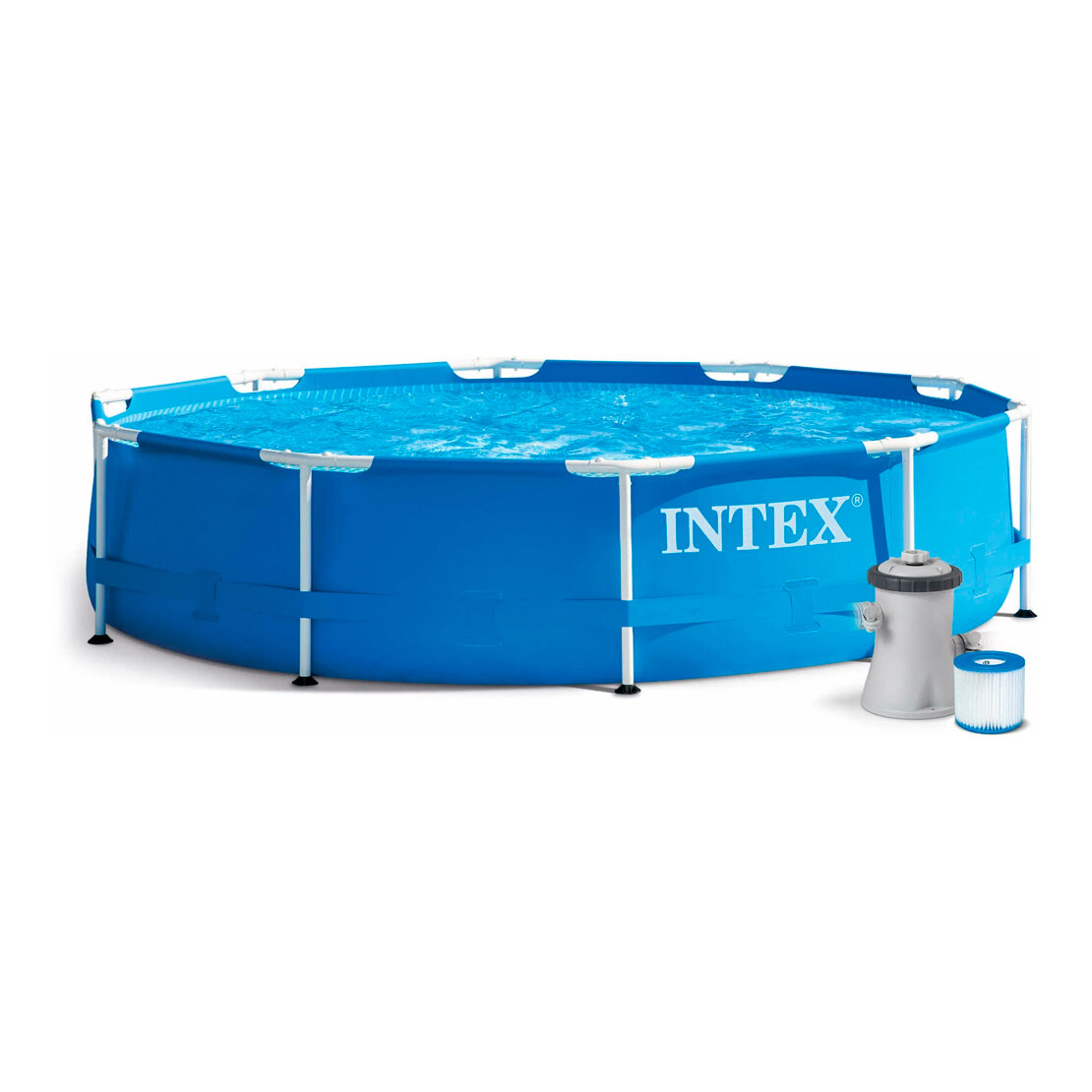 Бассейн каркасный Intex 28202/56999, 305х76 см, 4485 л, фильтр-насос 1250 л/ч, синий