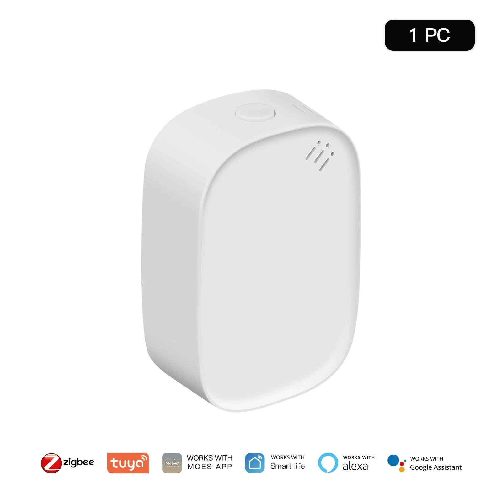 MOES Tuya Zigbee датчик температуры и влажности ZSS-S01-TH Zigbee Sensor White