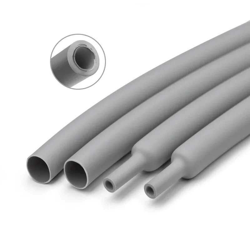 Термоусадочная трубка клеевая 3:1, Grey, 30 мм
