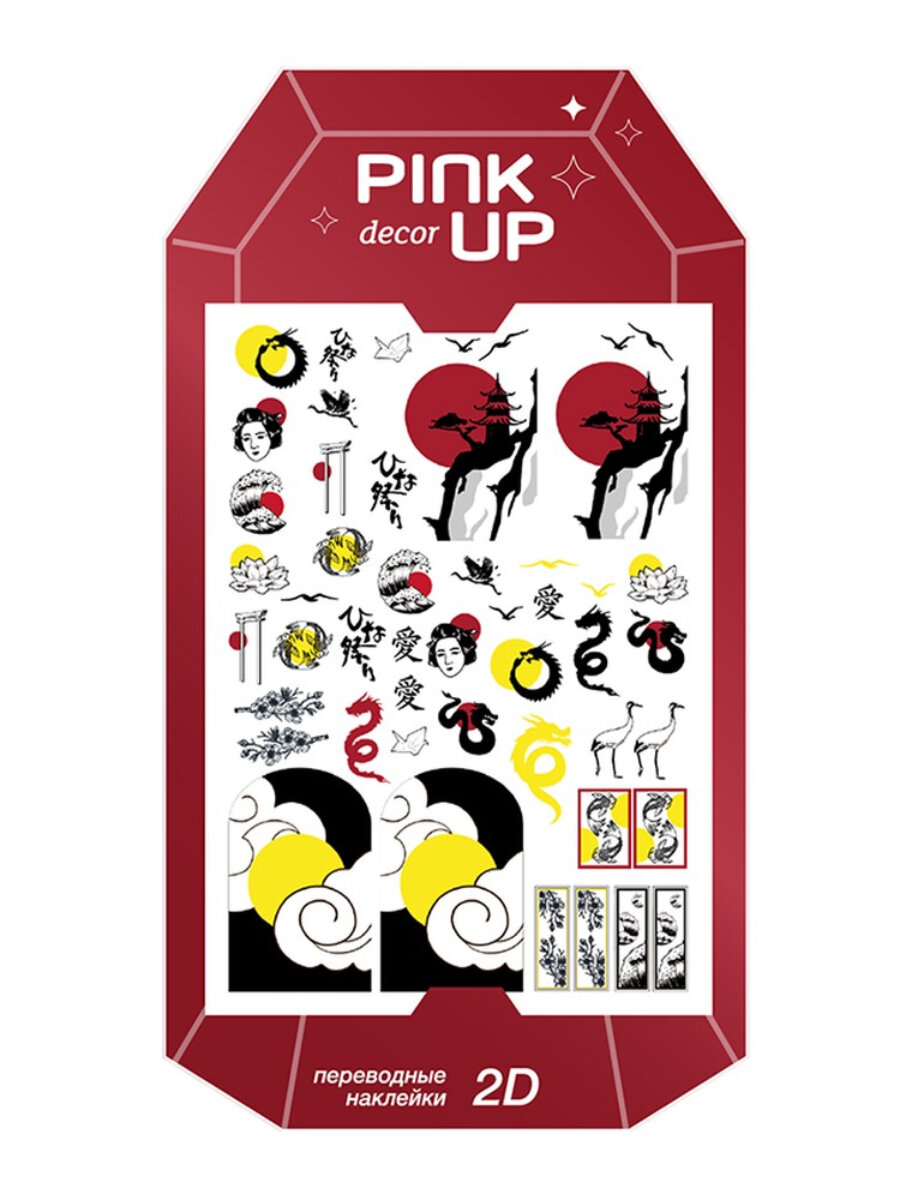 Наклейки для ногтей PINK UP DECOR LIMITED COLLECTION 2D переводные тон 151
