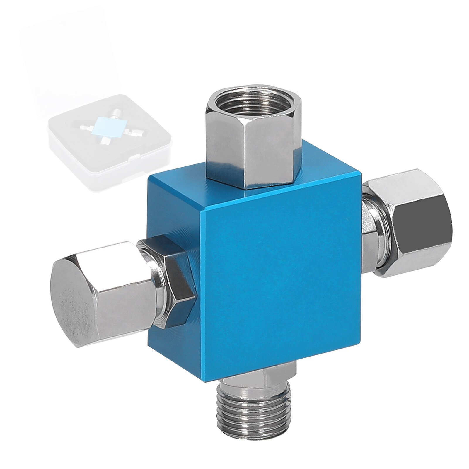 Компактный компрессор для аэрографа, трехходовой разъем, многофункциональный разветвитель для повышения производительности аэрографии, универсальный аксессуар для аэрографии