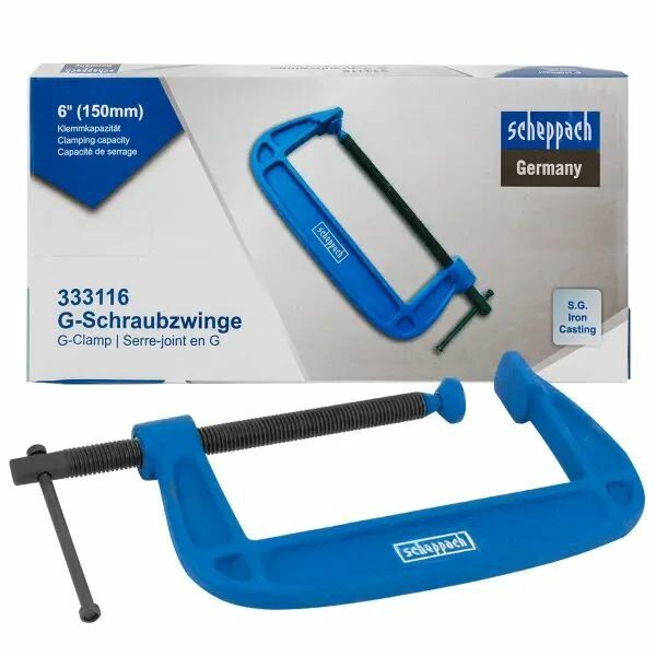 Струбцина G-образная 150мм SCHEPPACH