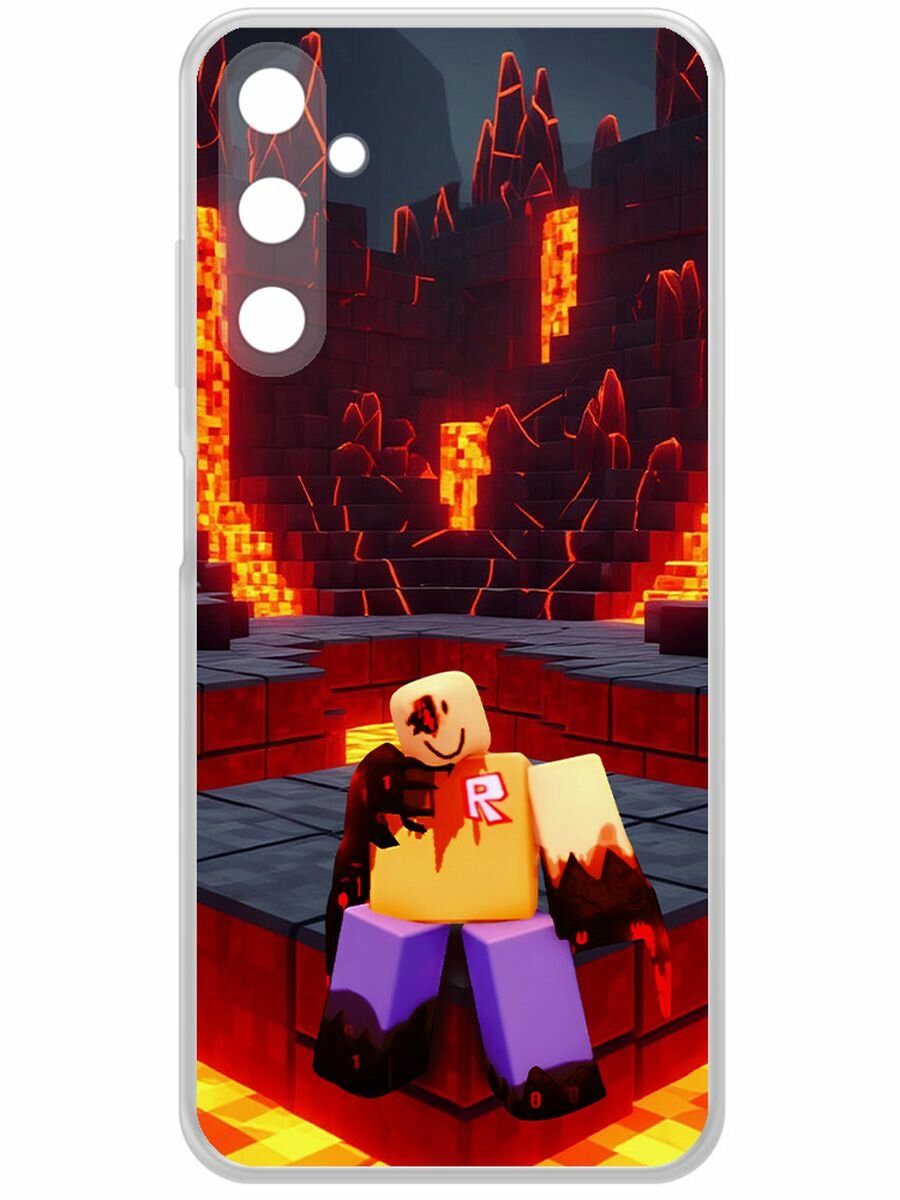 Чехол-накладка Krutoff Clear Case Roblox-Форсакен Джон Доу (Forsaken John Doe) для Samsung Galaxy A05